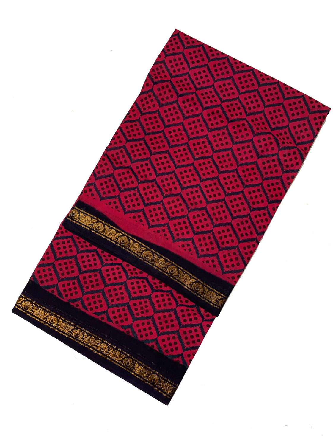 Madurai Sungudi Sarees - Double Side Zari border(KT) - Pocham Palli De ...